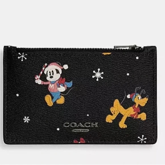 Coach | Bags | Nwt Coach Mickey Mouse Disney X Coach Le 0th Zip Card ...